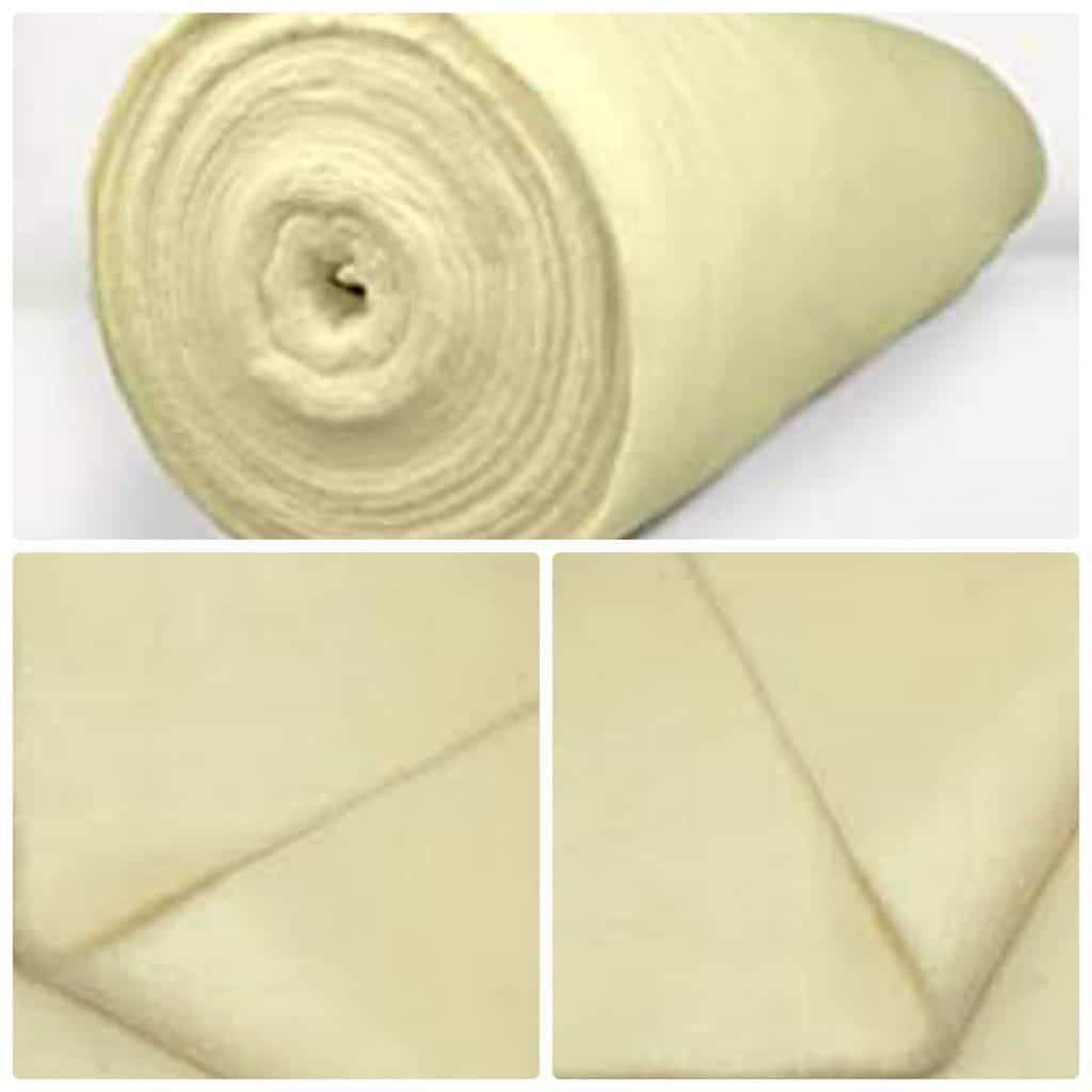 Bump interlining for curtains- stitched web natural 54" wide